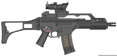 Hk G36c Modern Warfare Mw2 Acog By Scarlighter On Deviantart