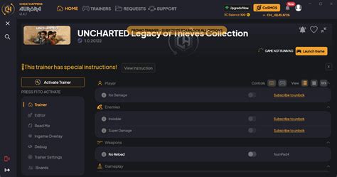 uncharted legacy of thieves collection trainer 6 1 0 20122 cheat