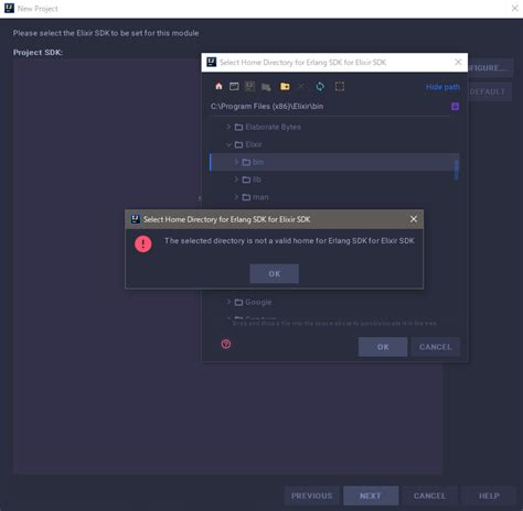 Can T Select Sdk On Windows Issue Kronicdeth Intellij Elixir Github
