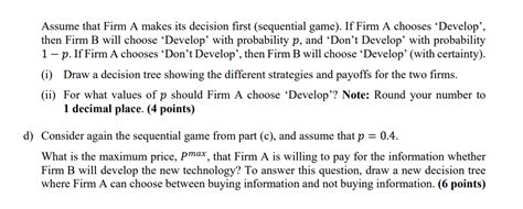 Question 3 Strategic Interaction Decision Making