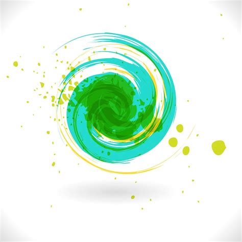 Premium Vector Art Inks Grunge Curl Vector Abstract Symbol