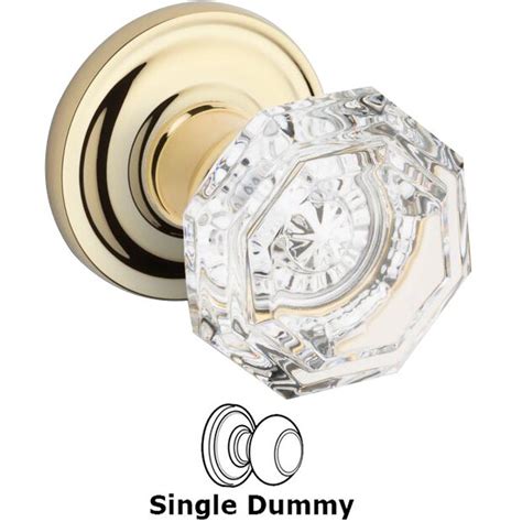 Reserve Crystal Collection Single Dummy Crystal Door Knob With
