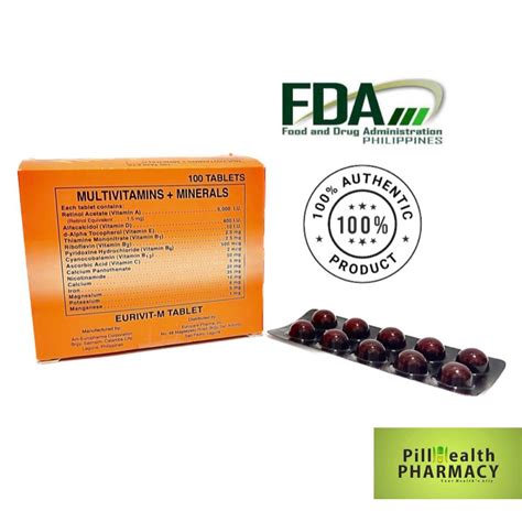 Multivitamins Plus Minerals 20 Tablets Eurivit M Generic For Centrum