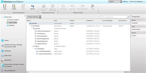 Azure Thoughts Eai Challenges Windows Azure Service Bus Management Queues Topics And Relays