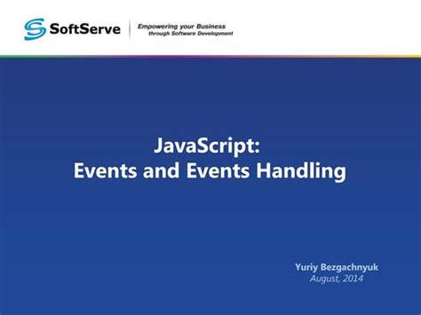 Event In Javascript Ppt