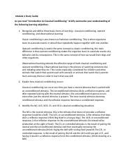 Module Study Guide PSYC OER Docx Module Study Guide As You Read Introduction To