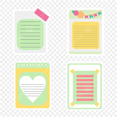 귀여운 스티커 메모 메시지 스티커 그림 노트 일러스트 메모 일러스트 스티커 일러스트 아이콘 일러스트 종이 일러스트 노트 참고 메시지 스티커 메모 Png 일러스트 및