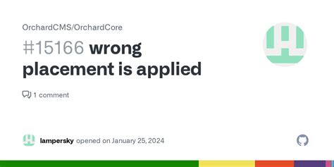 wrong placement is applied · issue 15166 · orchardcms orchardcore · github