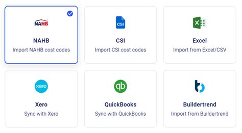 How To Import Nahb Cost Codes Buildern Help Center