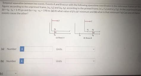 solved temporal separation between two events events a and