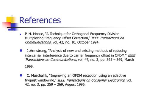 Ppt Inter Carrier Interference Cancellation In Ofdm Systems Powerpoint Presentation Id5634489