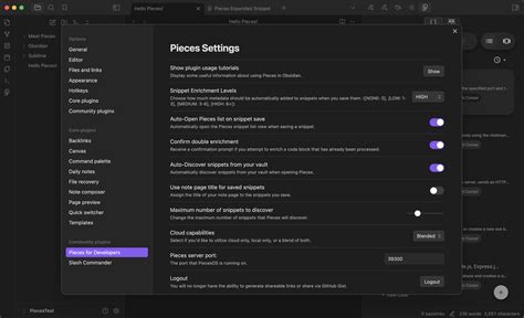 Using Pieces For Obsidian Essential Commands And Shortcuts