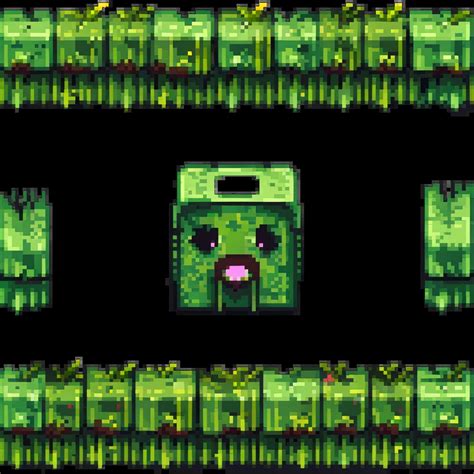Maximum Blocky Ultra Abstract Pixel Art Minecraft Grass Block Emoji