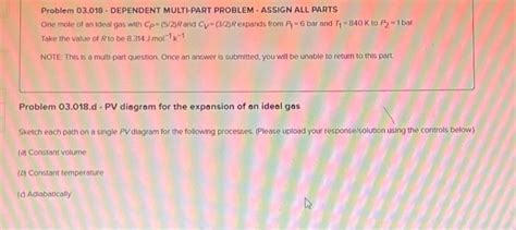 Solved Problem 03018 Dependent Multi Part Problem Assign