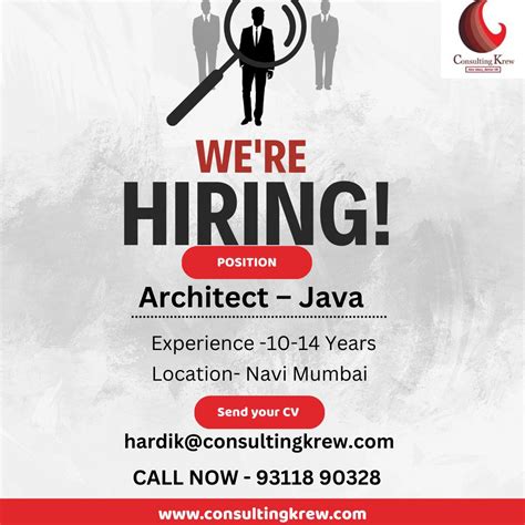 Consulting Krew Pvt Ltd On Linkedin Architectjava Navimumbai Consultingkrew Architect