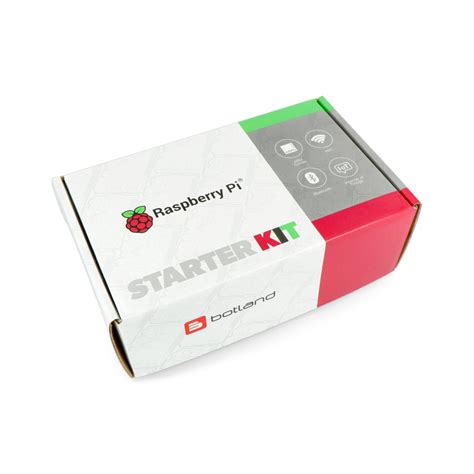 Kit mit Raspberry Pi 5 WiFi 4GB RAM 32GB microSD offizielles Zubehör Botland Robotikgeschäft