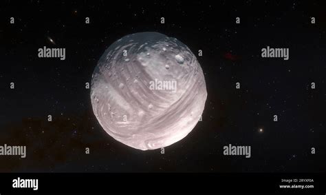 Miranda Is One Of The Moons Orbiting The Planet Uranus In The Solar