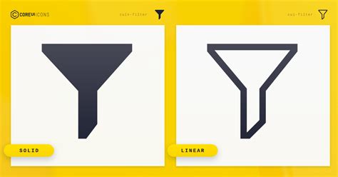 Filter Icon · Solid · Coreui Icons · Svg Javascript Typescript And Webfont
