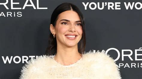 Kendall Jenners Furry Dress Comes With Super Bold Slit