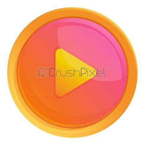 Play Button Icon Cartoon Vector Menu Design Stock Vector 4703499