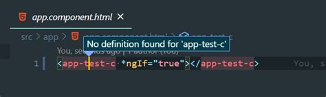 Go To Definition Not Working In Template On Component Tags With A Directive Issue