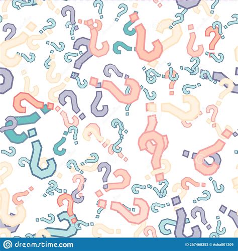 Quiz Seamless Pattern Question Marks Doubt Faq Stock Vector Illustration Of Doubt Profile