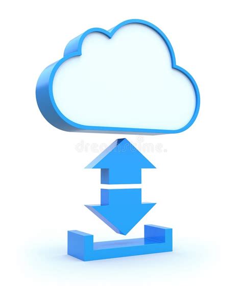 Cloud Computing Concept Stock Illustration Illustration Of White
