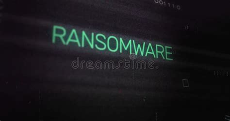 Animation Of Ransomware Text Over Data Processing Stock Footage Video