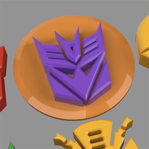 🤖 Transformers Insignia Pack Of 20・ Stl File For ・cults
