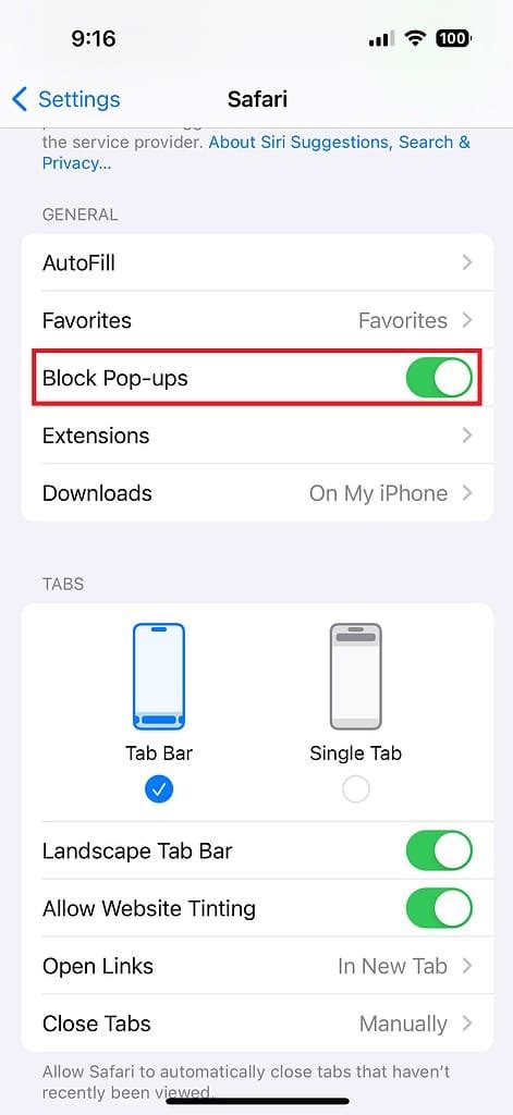 How To Turn Off Pop Up Blocker In Safari On Iphone The Mac
