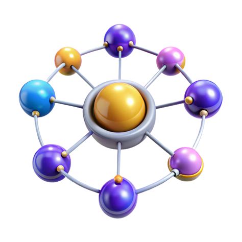 Magnificent Abstract Connected Spheres A Network Visualization High Resolution 56678852 Png