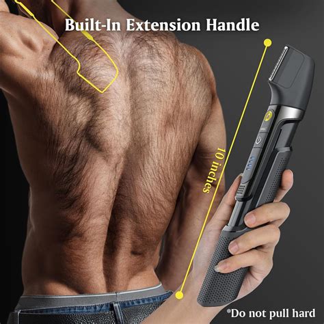 Manscape Groin And Body Hair Trimmer Dual Head Ball Shaver Waterproof