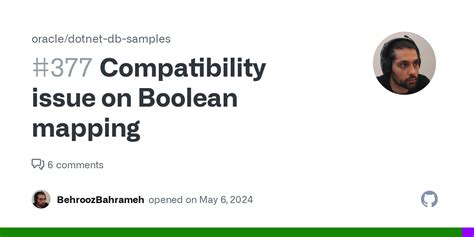 compatibility issue on boolean mapping · issue 377 · oracle dotnet db