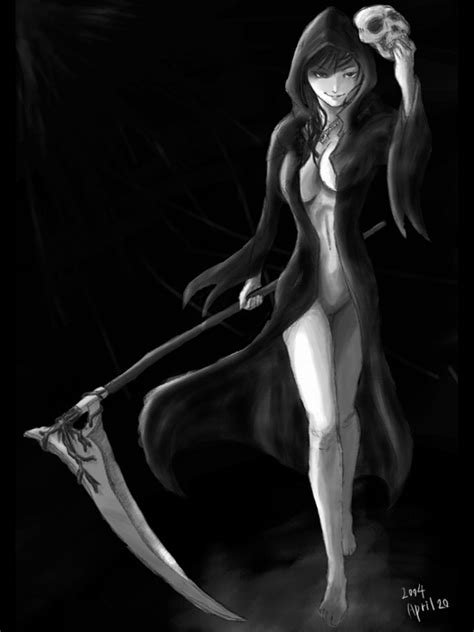 Death And Grim Reaper Original Drawn By Honoji Danbooru