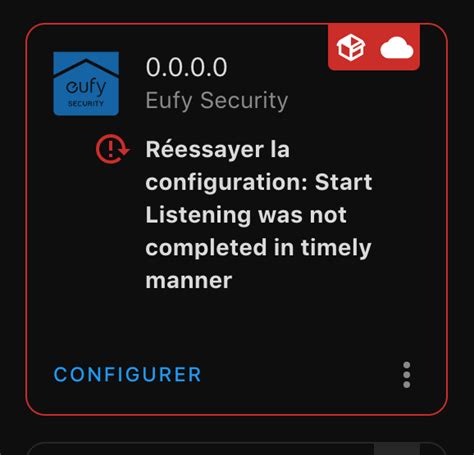 Error Configuration Start Listening Was Not Completed In Timely