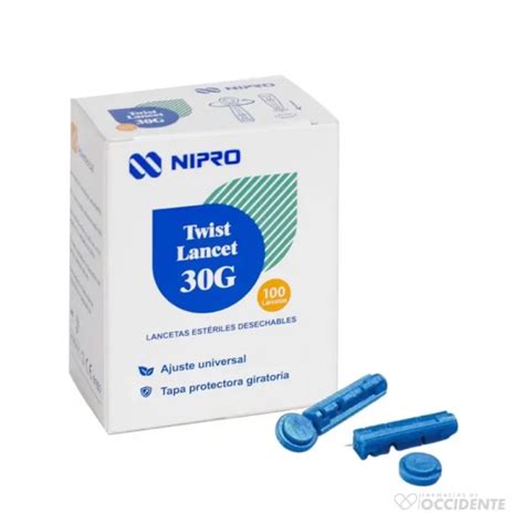 Lancetas Twist Nipro 30g X 100 Unidades Farmacias De Occidente