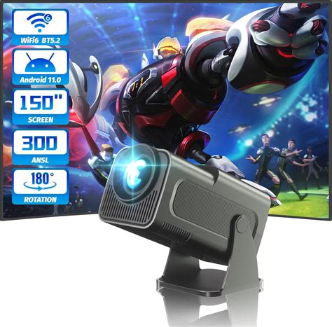 Mini Projector With Wifi And Bluetooth 180°rotatable