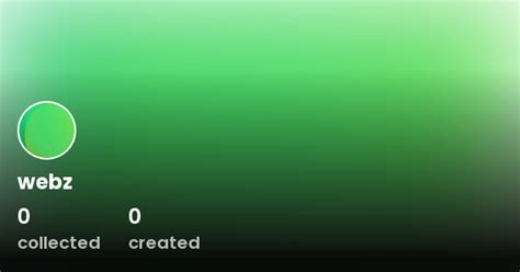 Webz Profile OpenSea