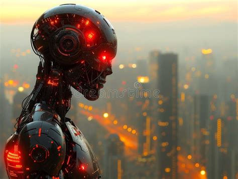 Navigating Ethical Frontiers In A Futuristic Epoch Stock Illustration Illustration Of