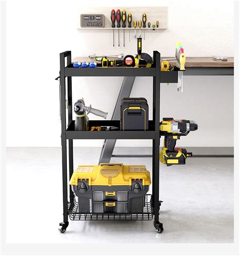跨境落地工具储物置物架铁艺手电钻螺丝刀工具架移动充电钻收纳架 阿里巴巴