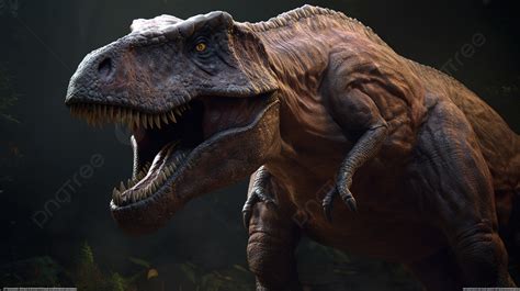 입을 벌리고 땅에 T 렉스 티라노사우루스 렉스 그림 배경 일러스트 및 사진 무료 다운로드 Pngtree