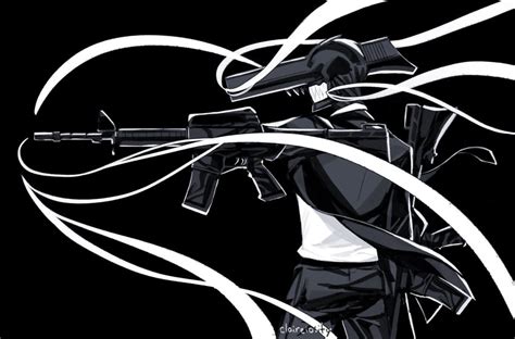 Hayakawa Aki And Gun Devil Chainsaw Man Drawn By Claireiosity Danbooru