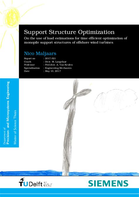 Pdf Support Structure Optimization On The Use Of Load Estimations