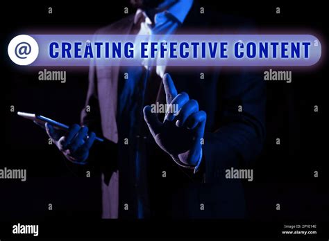 Sign Displaying Creating Effective Content Business Approach Valuable
