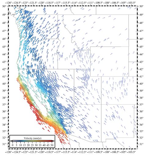A New Map Of Strain Across The Western Us Using Gps Data Gage