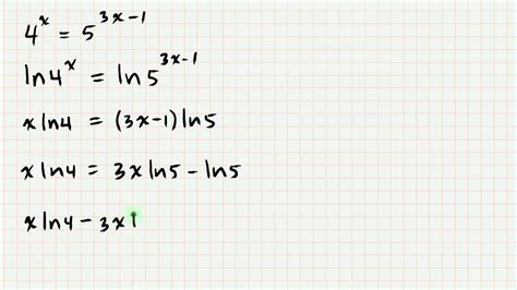 Solving An Exponential Equation YouTube