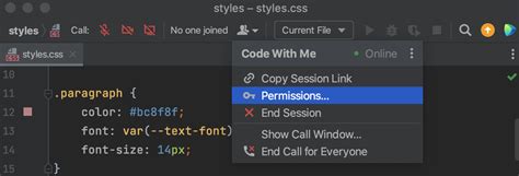 Getting Started With Code With Me Webstorm