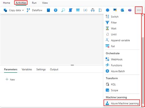 atividade do azure machine learning microsoft fabric microsoft learn