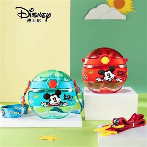 เเก้วกระติกเด็ก420ml กระติกน้ำทรงกลมลายการ์ตูน แบบหลอดดูด มีสายสะพาย มี 3 ลาย ให้เลือก Bank