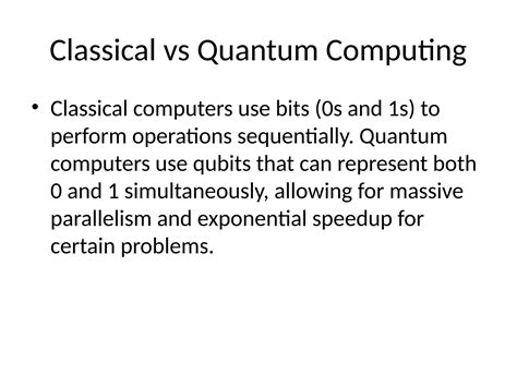 Quantum Computing Basics Power Point Presentation Pptx
